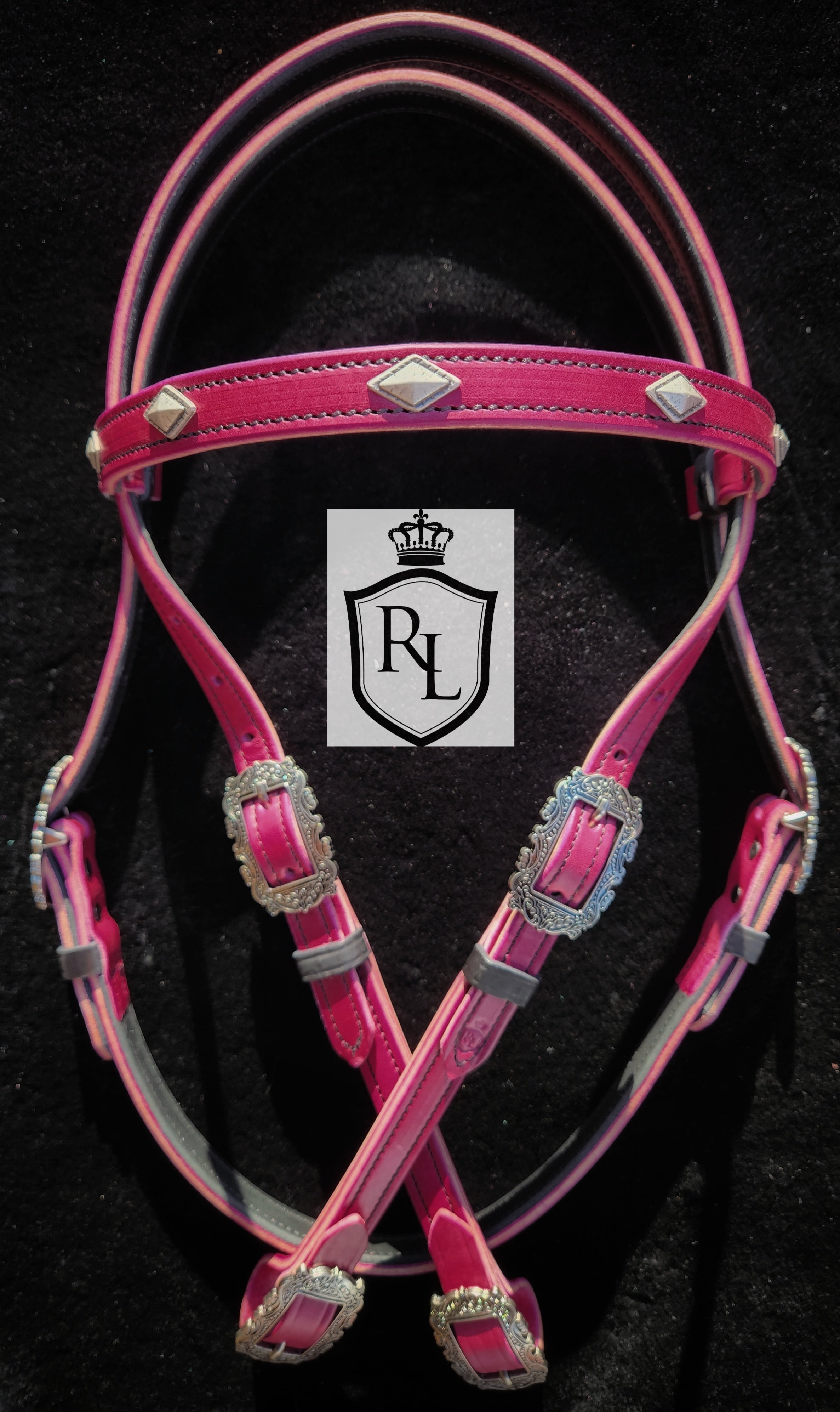 Magenta bit bridle (large horse/small draft size) – Royal Legacy Custom ...